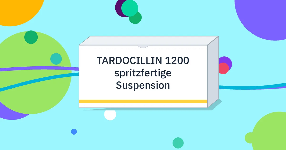 Symbolbild: Packung mit der Aufschrift TARDOCILLIN 1200 spritzfertige Suspension (PZN 00627443) – Verfügbarkeit und Bezug in Apotheken in Frankfurt am Main