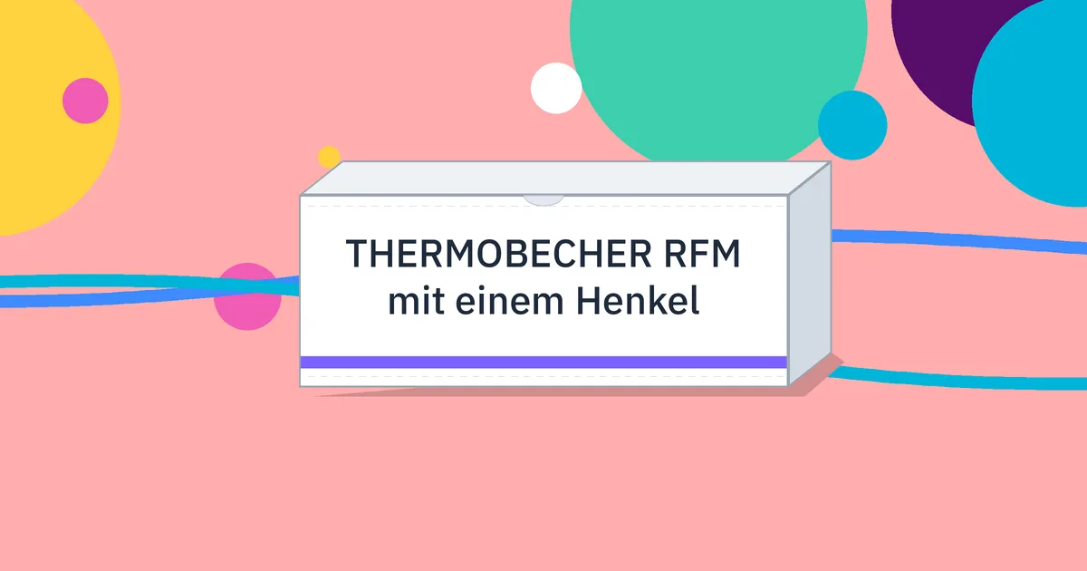 Symbolbild: Packung mit der Aufschrift THERMOBECHER RFM mit einem Henkel (PZN 19688861) – Verfügbarkeit und Bezug in Apotheken in Frankfurt am Main