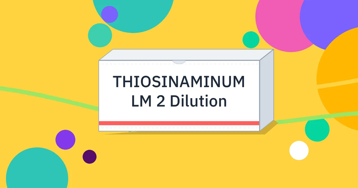 Symbolbild: Packung mit der Aufschrift THIOSINAMINUM LM 2 Dilution (PZN 13221079) – Verfügbarkeit und Bezug in Apotheken in Frankfurt am Main
