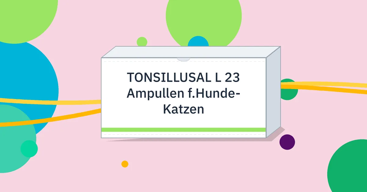 Symbolbild: Packung mit der Aufschrift TONSILLUSAL L 23 Ampullen f.Hunde-Katzen (PZN 17844021) – Verfügbarkeit und Bezug in Apotheken in Frankfurt am Main