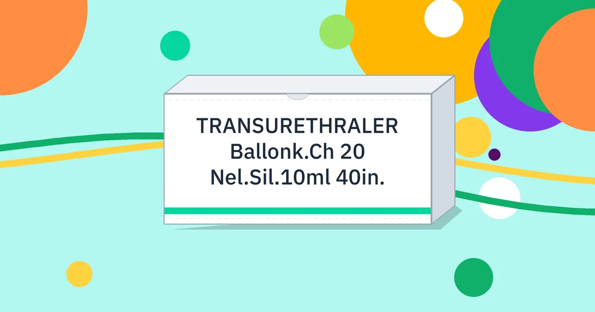 Symbolbild: Packung mit der Aufschrift TRANSURETHRALER Ballonk.Ch 20 Nel.Sil.10ml 40in. (PZN 04506877) – Verfügbarkeit und Bezug in Apotheken in Frankfurt am Main