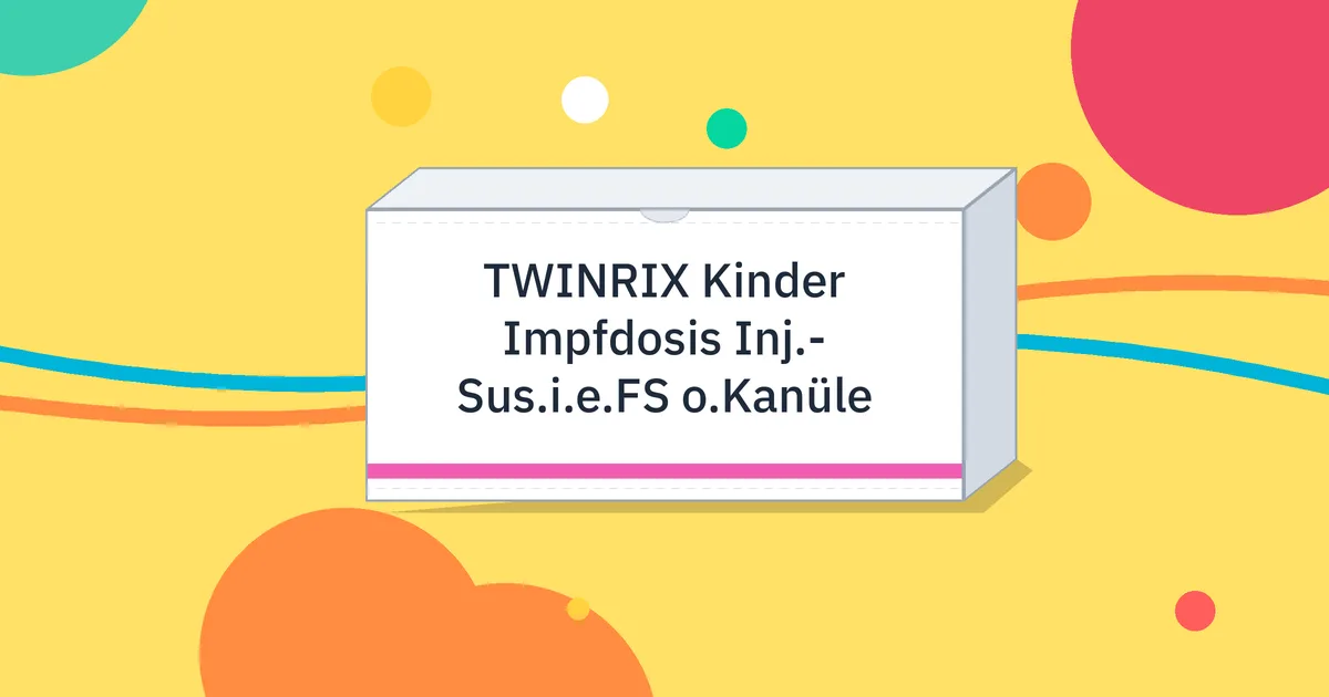 Symbolbild: Packung mit der Aufschrift TWINRIX Kinder Impfdosis Inj.-Sus.i.e.FS o.Kanüle (PZN 07728070) – Verfügbarkeit und Bezug in Apotheken in Frankfurt am Main