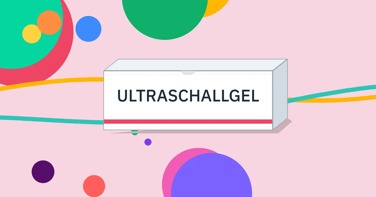 Symbolbild: Packung mit der Aufschrift ULTRASCHALLGEL (PZN 04169204) – Verfügbarkeit und Bezug in Apotheken in Frankfurt am Main