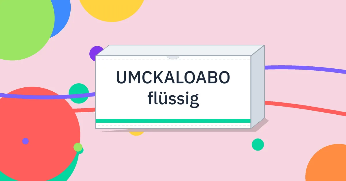 Symbolbild: Packung mit der Aufschrift UMCKALOABO flüssig (PZN 00930673) – Verfügbarkeit und Bezug in Apotheken in Frankfurt am Main
