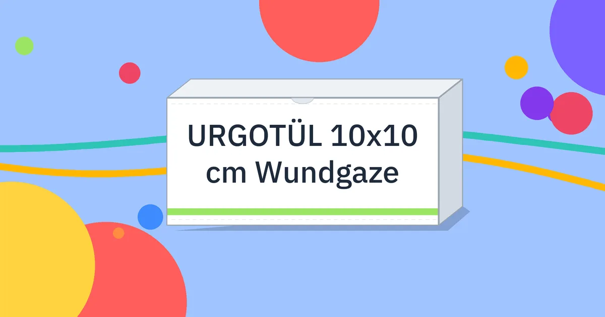 Symbolbild: Packung mit der Aufschrift URGOTÜL 10x10 cm Wundgaze (PZN 19744648) – Verfügbarkeit und Bezug in Apotheken in Frankfurt am Main