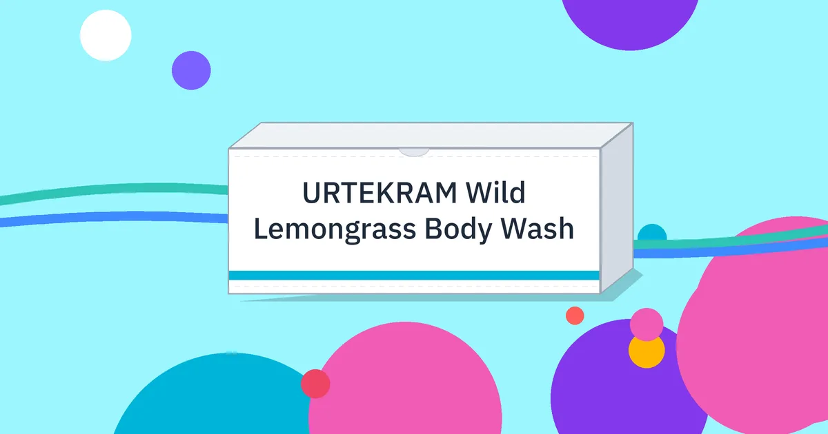 Symbolbild: Packung mit der Aufschrift URTEKRAM Wild Lemongrass Body Wash (PZN 19478336) – Verfügbarkeit und Bezug in Apotheken in Frankfurt am Main