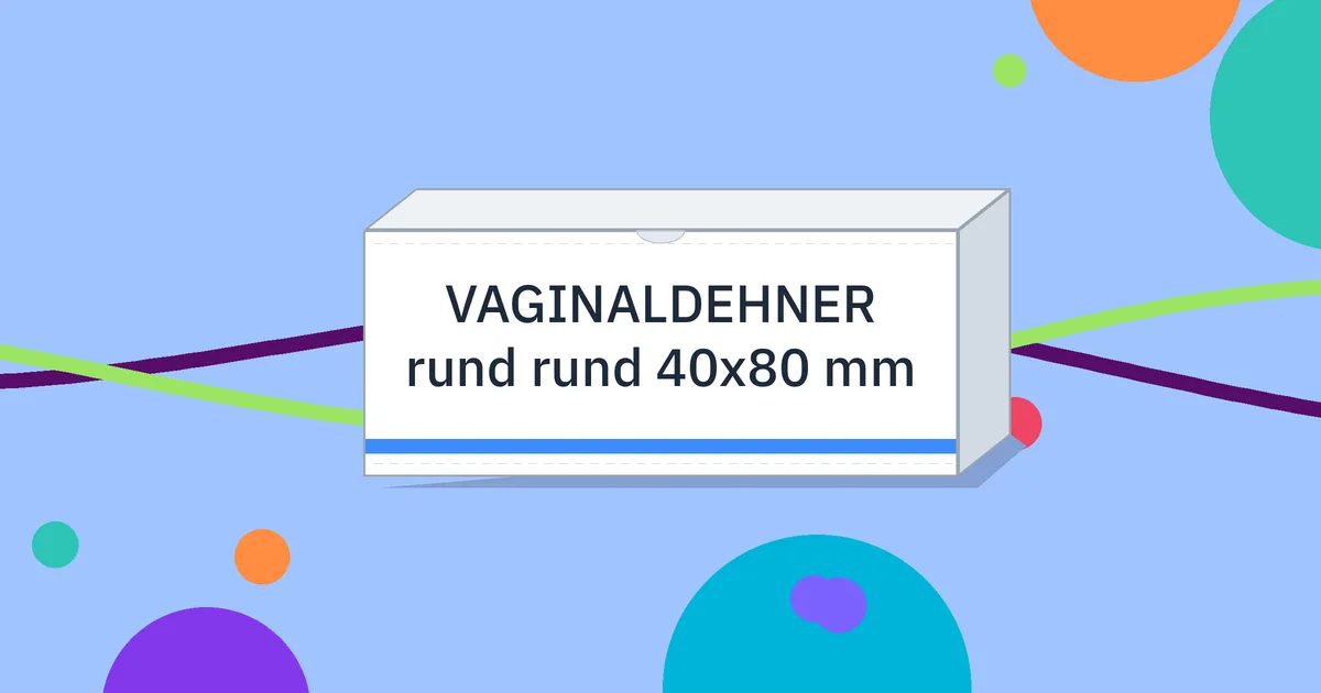 Symbolbild: Packung mit der Aufschrift VAGINALDEHNER rund rund 40x80 mm (PZN 04615856) – Verfügbarkeit und Bezug in Apotheken in Frankfurt am Main