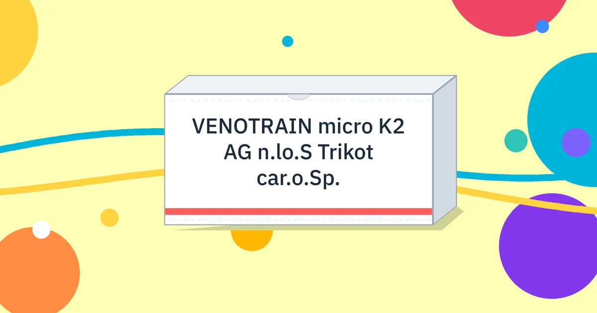 Symbolbild: Packung mit der Aufschrift VENOTRAIN micro K2 AG n.lo.S Trikot car.o.Sp. (PZN 02367897) – Verfügbarkeit und Bezug in Apotheken in Frankfurt am Main