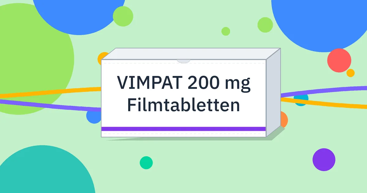Symbolbild: Packung mit der Aufschrift VIMPAT 200 mg Filmtabletten (PZN 06935068) – Verfügbarkeit und Bezug in Apotheken in Frankfurt am Main
