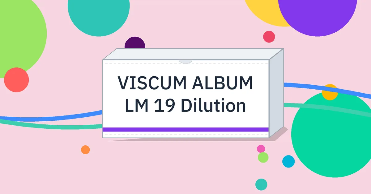 Symbolbild: Packung mit der Aufschrift VISCUM ALBUM LM 19 Dilution (PZN 13278004) – Verfügbarkeit und Bezug in Apotheken in Frankfurt am Main