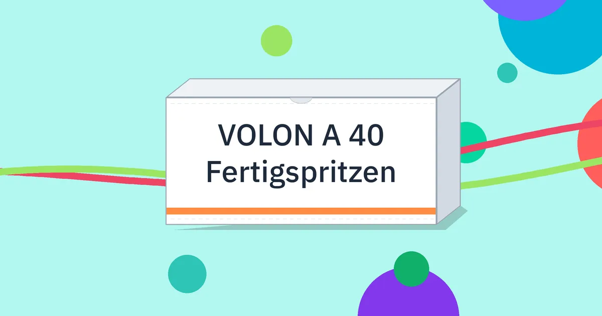 Symbolbild: Packung mit der Aufschrift VOLON A 40 Fertigspritzen (PZN 12494214) – Verfügbarkeit und Bezug in Apotheken in Frankfurt am Main