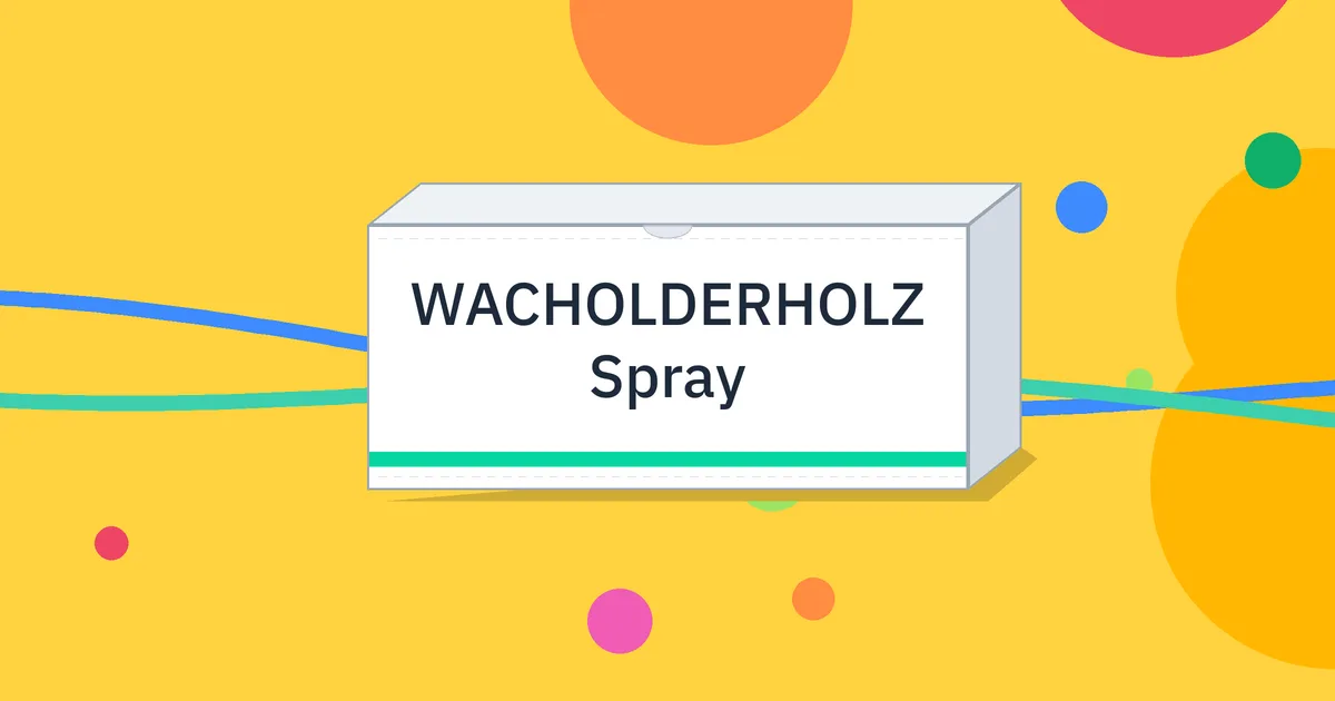 Symbolbild: Packung mit der Aufschrift WACHOLDERHOLZ Spray (PZN 18439914) – Verfügbarkeit und Bezug in Apotheken in Frankfurt am Main