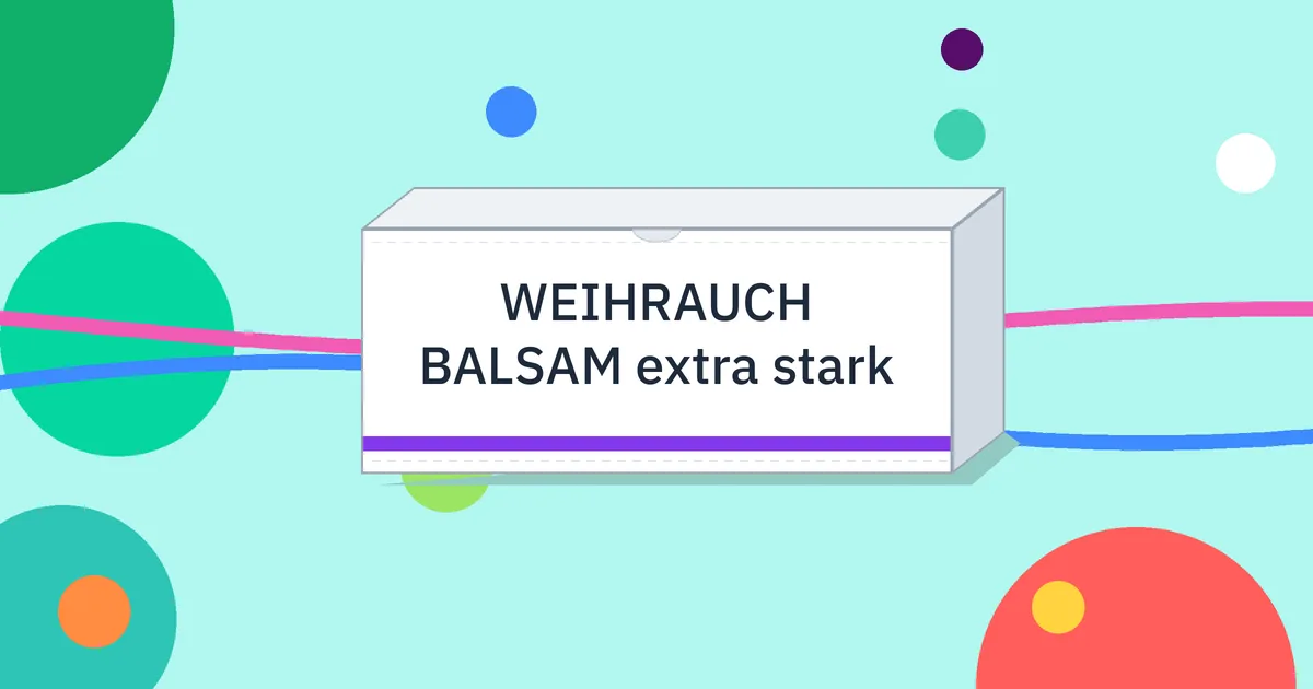 Symbolbild: Packung mit der Aufschrift WEIHRAUCH BALSAM extra stark (PZN 18737540) – Verfügbarkeit und Bezug in Apotheken in Frankfurt am Main