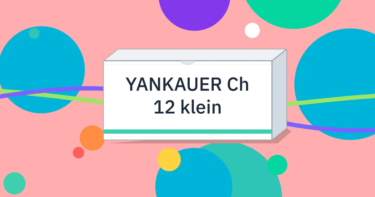 Symbolbild: Packung mit der Aufschrift YANKAUER Ch 12 klein (PZN 17484982) – Verfügbarkeit und Bezug in Apotheken in Frankfurt am Main