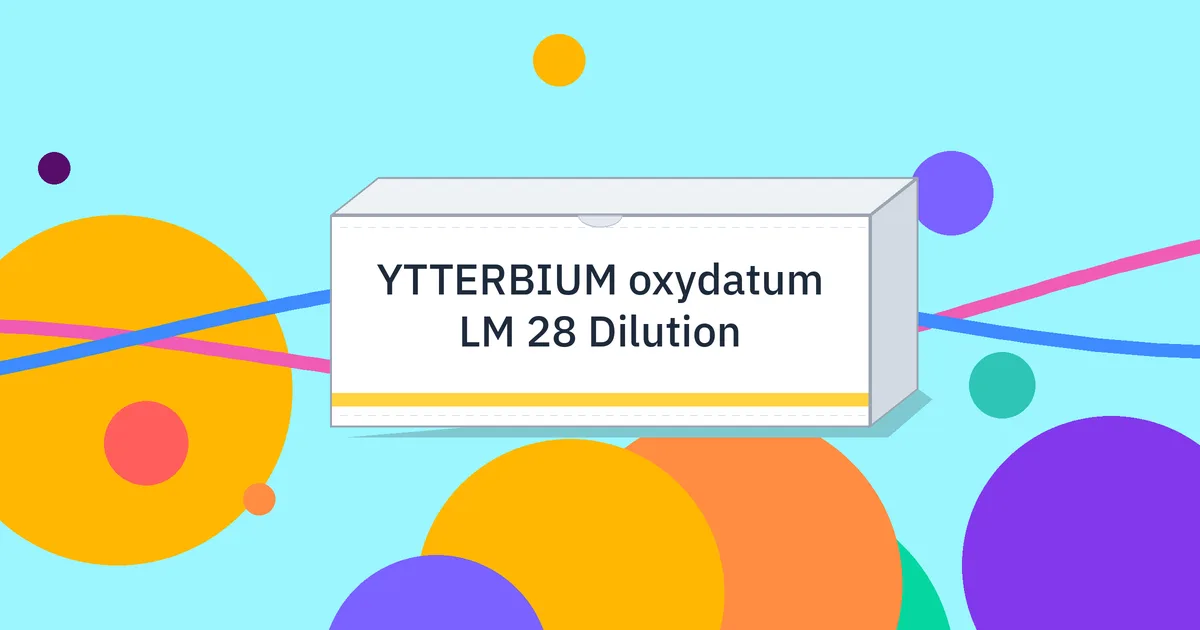 Symbolbild: Packung mit der Aufschrift YTTERBIUM oxydatum LM 28 Dilution (PZN 13287279) – Verfügbarkeit und Bezug in Apotheken in Frankfurt am Main