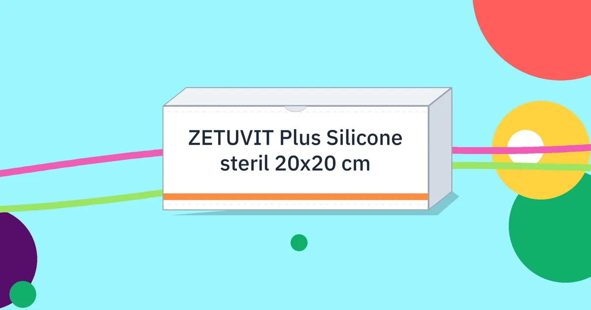 Symbolbild: Packung mit der Aufschrift ZETUVIT Plus Silicone steril 20x20 cm (PZN 18736173) – Verfügbarkeit und Bezug in Apotheken in Frankfurt am Main