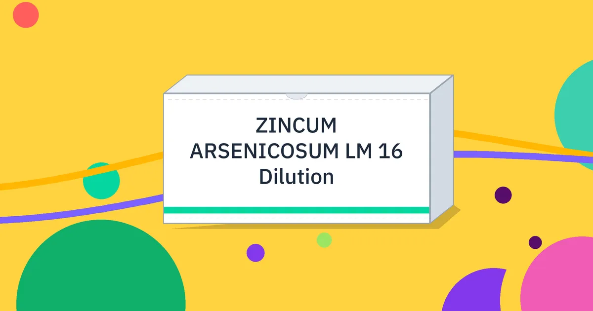 Symbolbild: Packung mit der Aufschrift ZINCUM ARSENICOSUM LM 16 Dilution (PZN 13290608) – Verfügbarkeit und Bezug in Apotheken in Frankfurt am Main