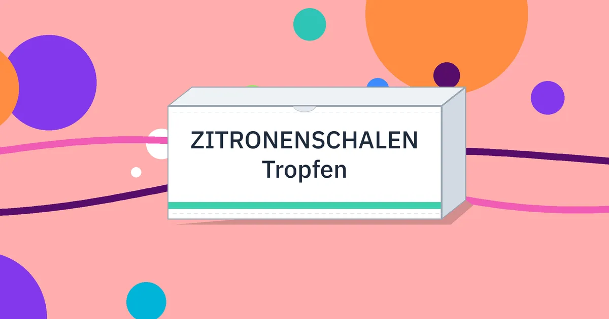 Symbolbild: Packung mit der Aufschrift ZITRONENSCHALEN Tropfen (PZN 17436368) – Verfügbarkeit und Bezug in Apotheken in Frankfurt am Main
