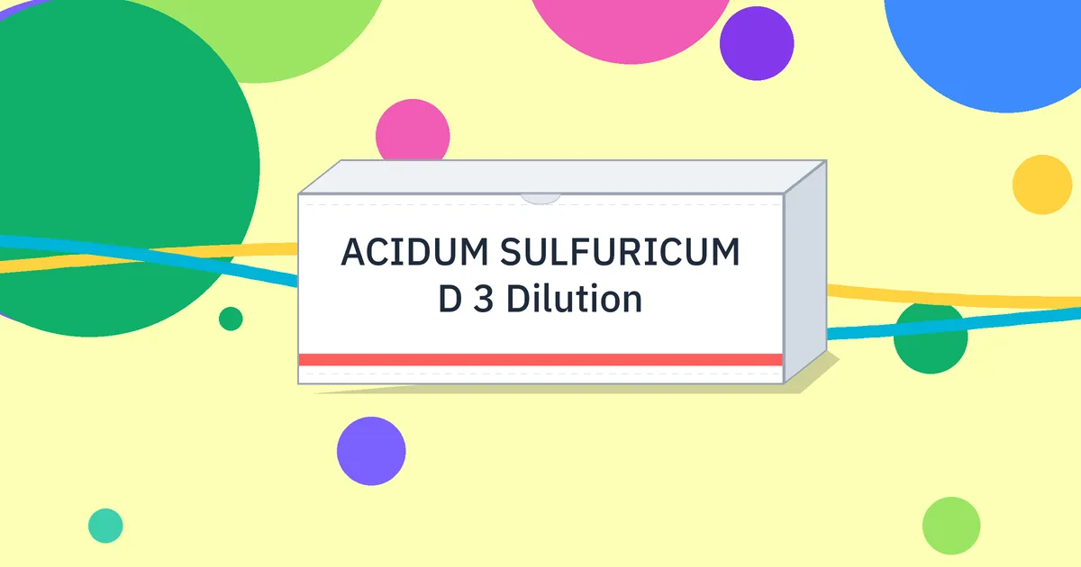 Symbolbild: Packung mit der Aufschrift ACIDUM SULFURICUM D 3 Dilution (PZN 02121334) – Verfügbarkeit und Bezug in Apotheken in Frankfurt am Main