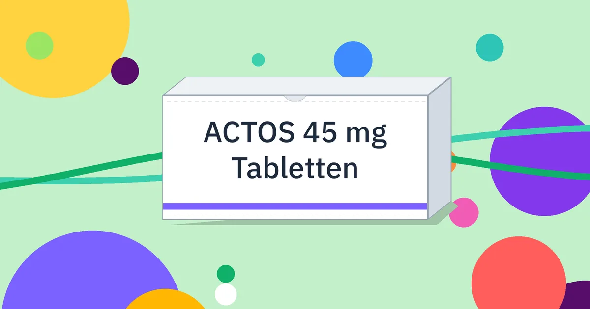 Symbolbild: Packung mit der Aufschrift ACTOS 45 mg Tabletten (PZN 10225817) – Verfügbarkeit und Bezug in Apotheken in Frankfurt am Main