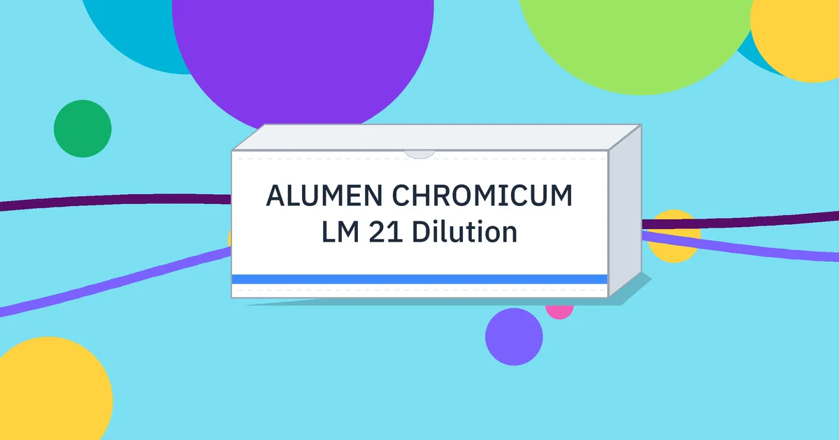 Symbolbild: Packung mit der Aufschrift ALUMEN CHROMICUM LM 21 Dilution (PZN 13315857) – Verfügbarkeit und Bezug in Apotheken in Frankfurt am Main