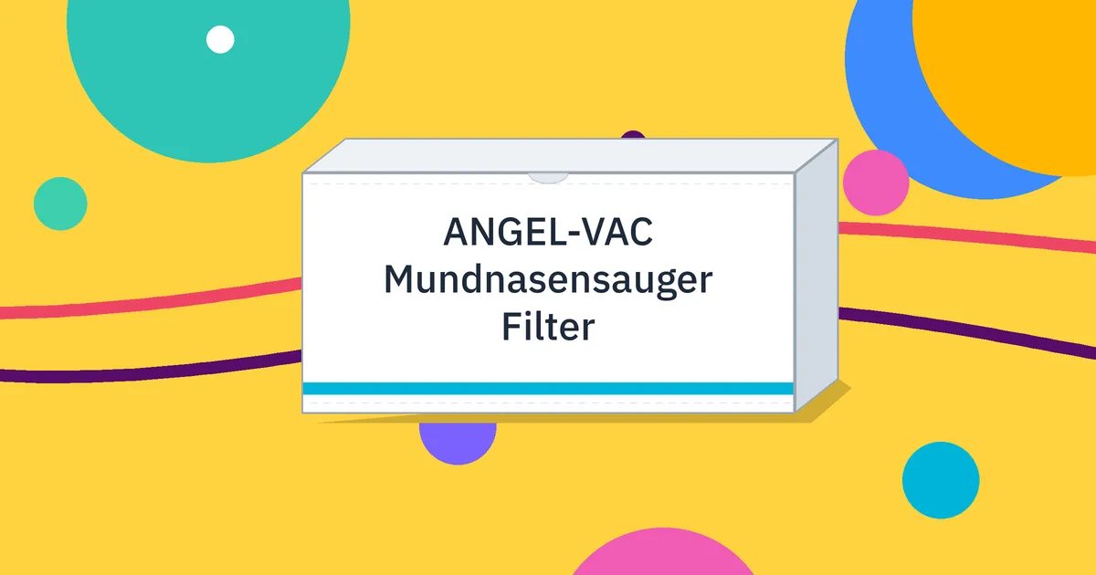 Symbolbild: Packung mit der Aufschrift ANGEL-VAC Mundnasensauger Filter (PZN 11104033) – Verfügbarkeit und Bezug in Apotheken in Frankfurt am Main