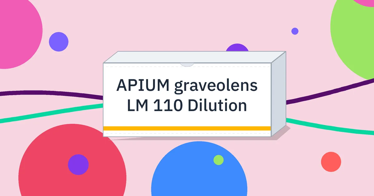 Symbolbild: Packung mit der Aufschrift APIUM graveolens LM 110 Dilution (PZN 13378898) – Verfügbarkeit und Bezug in Apotheken in Frankfurt am Main
