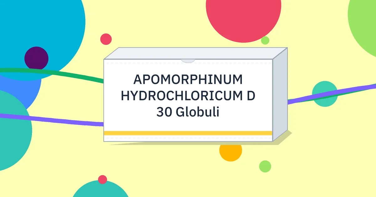 Symbolbild: Packung mit der Aufschrift APOMORPHINUM HYDROCHLORICUM D 30 Globuli (PZN 19716451) – Verfügbarkeit und Bezug in Apotheken in Frankfurt am Main