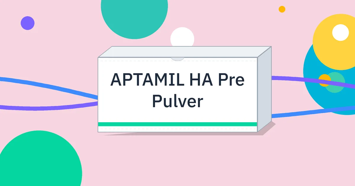 Symbolbild: Packung mit der Aufschrift APTAMIL HA Pre Pulver (PZN 13715344) – Verfügbarkeit und Bezug in Apotheken in Frankfurt am Main