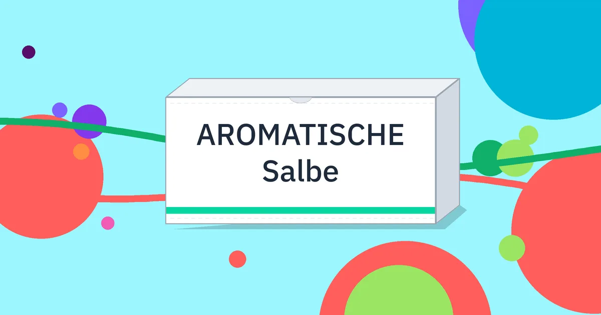 Symbolbild: Packung mit der Aufschrift AROMATISCHE Salbe (PZN 14249476) – Verfügbarkeit und Bezug in Apotheken in Frankfurt am Main