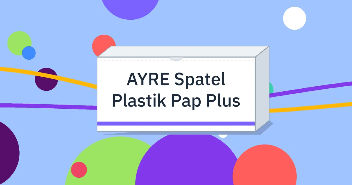 Symbolbild: Packung mit der Aufschrift AYRE Spatel Plastik Pap Plus (PZN 16359341) – Verfügbarkeit und Bezug in Apotheken in Frankfurt am Main