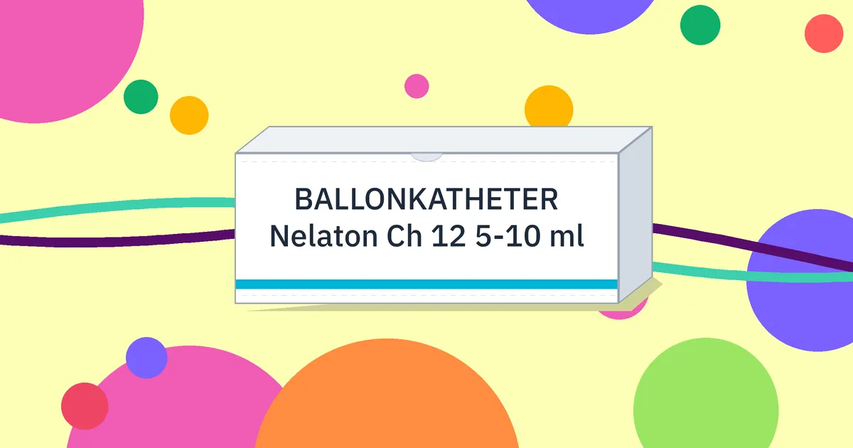 Symbolbild: Packung mit der Aufschrift BALLONKATHETER Nelaton Ch 12 5-10 ml (PZN 00181622) – Verfügbarkeit und Bezug in Apotheken in Frankfurt am Main