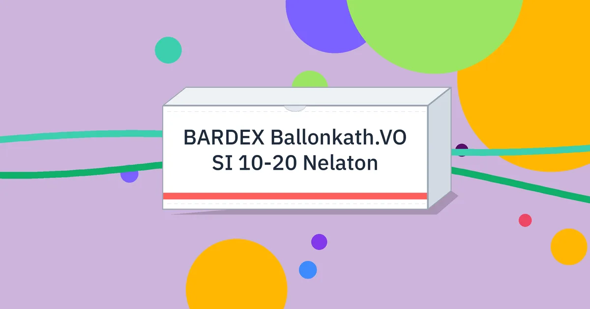 Symbolbild: Packung mit der Aufschrift BARDEX Ballonkath.VO SI 10-20 Nelaton (PZN 02672991) – Verfügbarkeit und Bezug in Apotheken in Frankfurt am Main