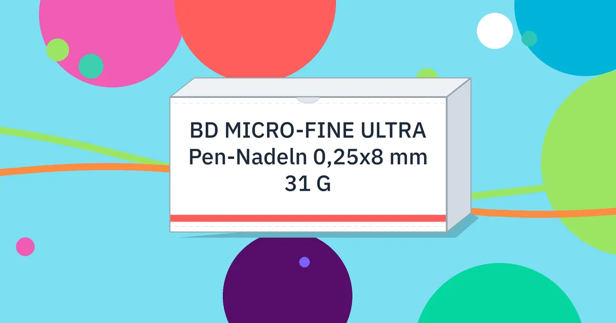 Symbolbild: Packung mit der Aufschrift BD MICRO-FINE ULTRA Pen-Nadeln 0,25x8 mm 31 G (PZN 16625216) – Verfügbarkeit und Bezug in Apotheken in Frankfurt am Main