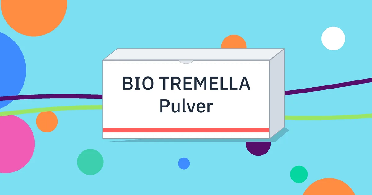 Symbolbild: Packung mit der Aufschrift BIO TREMELLA Pulver (PZN 20134642) – Verfügbarkeit und Bezug in Apotheken in Frankfurt am Main