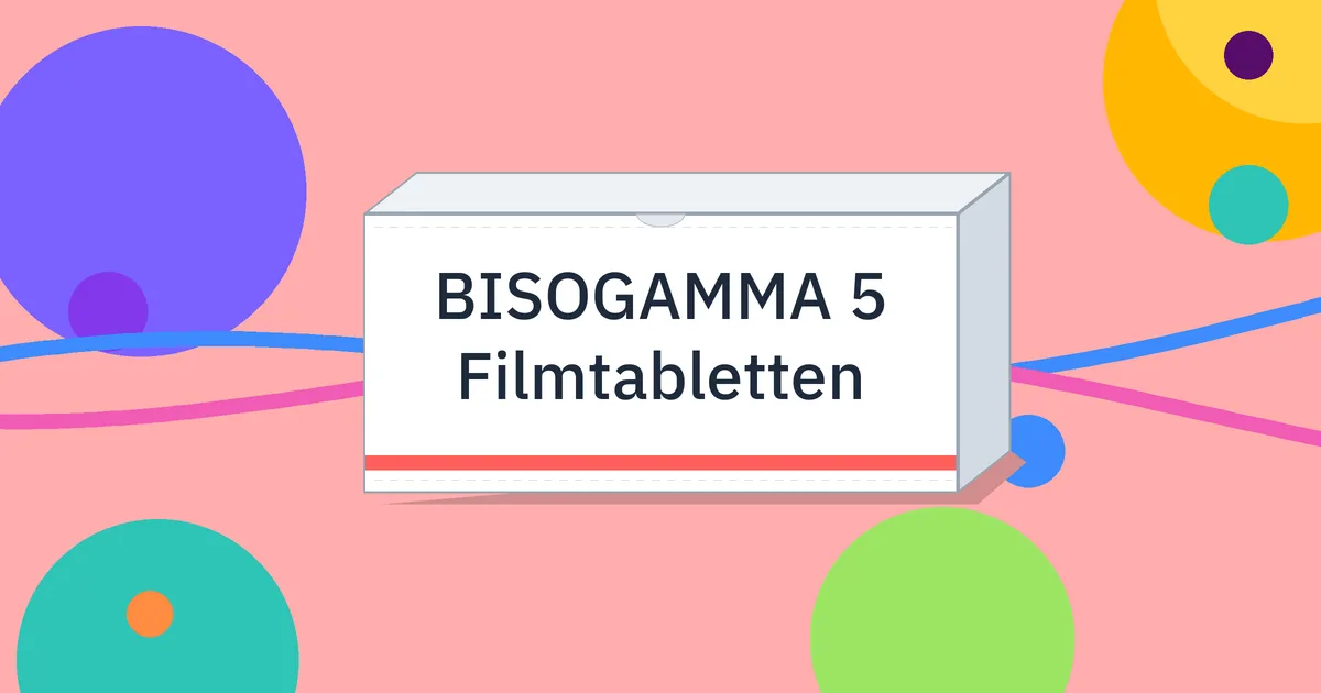 Symbolbild: Packung mit der Aufschrift BISOGAMMA 5 Filmtabletten (PZN 01224718) – Verfügbarkeit und Bezug in Apotheken in Frankfurt am Main