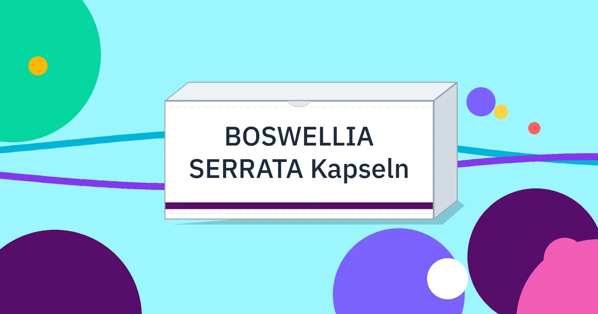 Symbolbild: Packung mit der Aufschrift BOSWELLIA SERRATA Kapseln (PZN 06435087) – Verfügbarkeit und Bezug in Apotheken in Frankfurt am Main