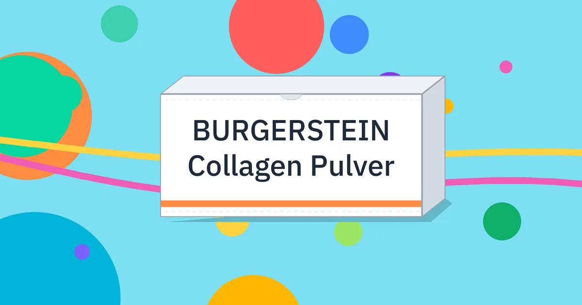 Symbolbild: Packung mit der Aufschrift BURGERSTEIN Collagen Pulver (PZN 20098627) – Verfügbarkeit und Bezug in Apotheken in Frankfurt am Main