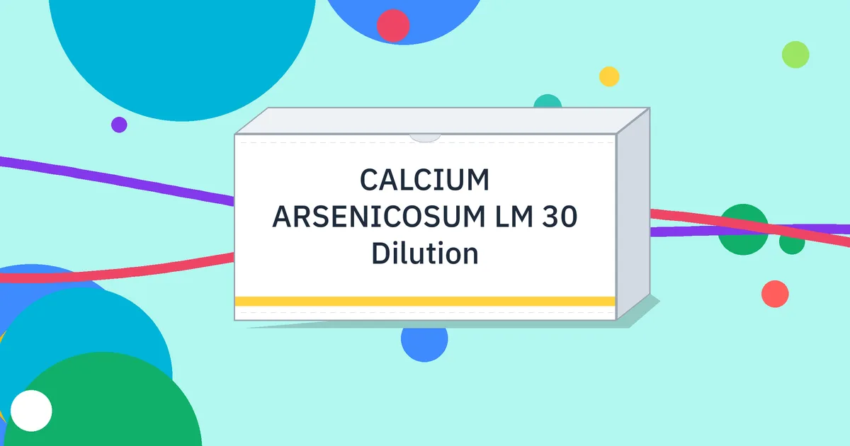 Symbolbild: Packung mit der Aufschrift CALCIUM ARSENICOSUM LM 30 Dilution (PZN 12800214) – Verfügbarkeit und Bezug in Apotheken in Frankfurt am Main