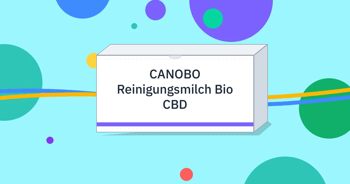 Symbolbild: Packung mit der Aufschrift CANOBO Reinigungsmilch Bio CBD (PZN 17249293) – Verfügbarkeit und Bezug in Apotheken in Frankfurt am Main