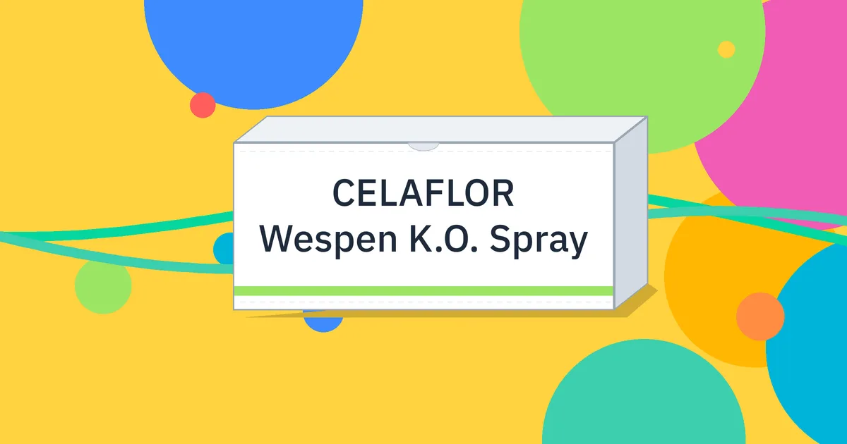 Symbolbild: Packung mit der Aufschrift CELAFLOR Wespen K.O. Spray (PZN 00019666) – Verfügbarkeit und Bezug in Apotheken in Frankfurt am Main