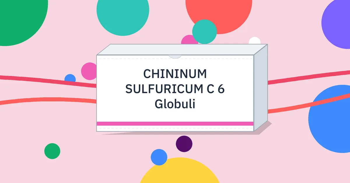 Symbolbild: Packung mit der Aufschrift CHININUM SULFURICUM C 6 Globuli (PZN 19715368) – Verfügbarkeit und Bezug in Apotheken in Frankfurt am Main