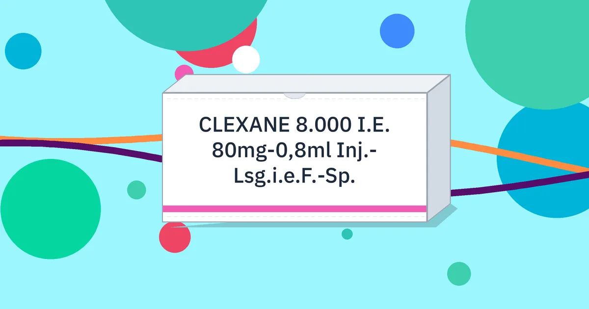Symbolbild: Packung mit der Aufschrift CLEXANE 8.000 I.E. 80mg-0,8ml Inj.-Lsg.i.e.F.-Sp. (PZN 13827528) – Verfügbarkeit und Bezug in Apotheken in Frankfurt am Main