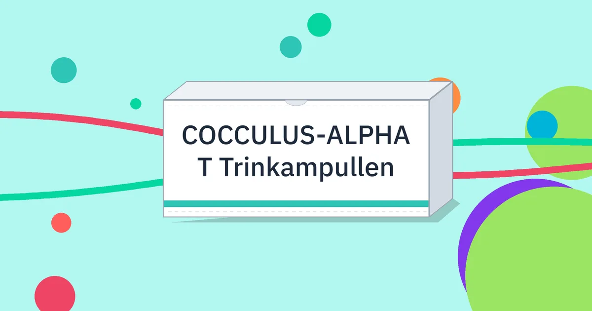 Symbolbild: Packung mit der Aufschrift COCCULUS-ALPHA T Trinkampullen (PZN 10222948) – Verfügbarkeit und Bezug in Apotheken in Frankfurt am Main