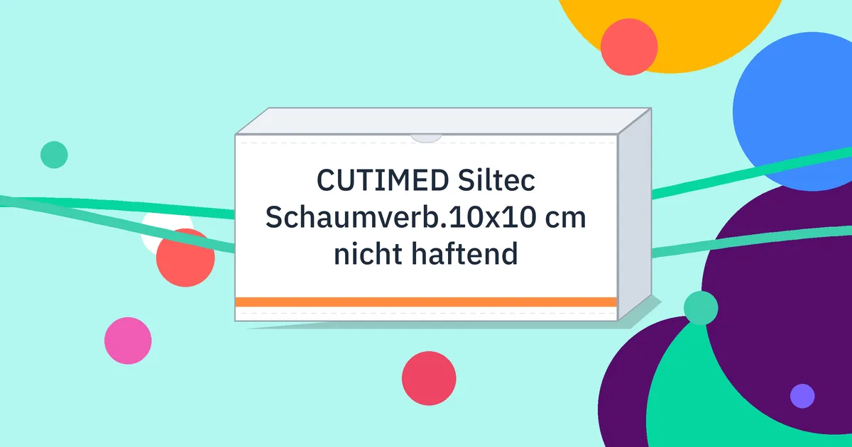 Symbolbild: Packung mit der Aufschrift CUTIMED Siltec Schaumverb.10x10 cm nicht haftend (PZN 12892498) – Verfügbarkeit und Bezug in Apotheken in Frankfurt am Main