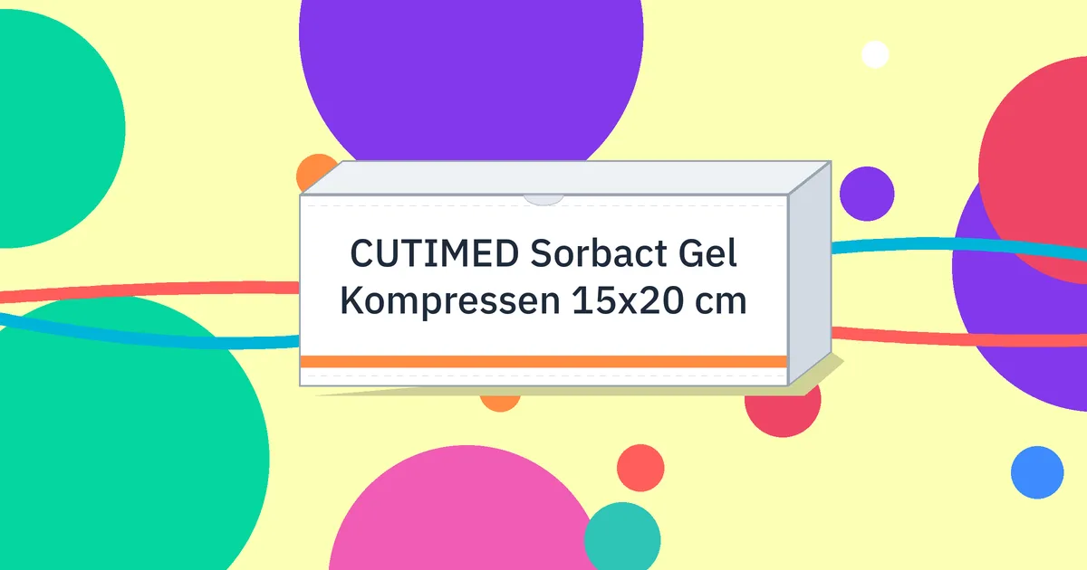 Symbolbild: Packung mit der Aufschrift CUTIMED Sorbact Gel Kompressen 15x20 cm (PZN 19168788) – Verfügbarkeit und Bezug in Apotheken in Frankfurt am Main
