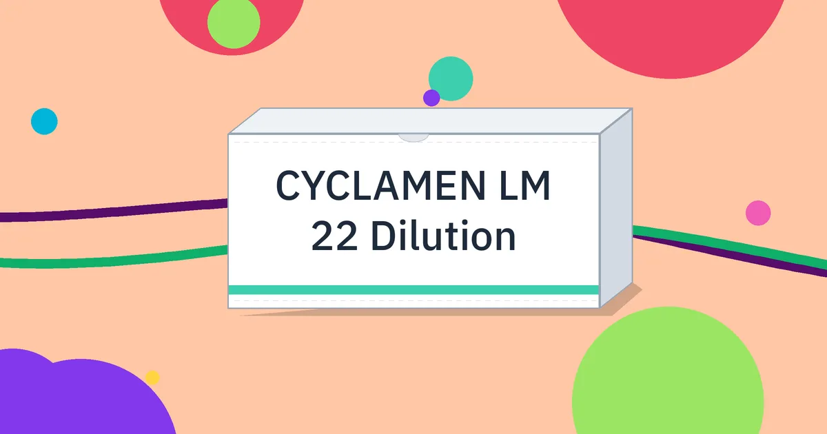 Symbolbild: Packung mit der Aufschrift CYCLAMEN LM 22 Dilution (PZN 12840515) – Verfügbarkeit und Bezug in Apotheken in Frankfurt am Main
