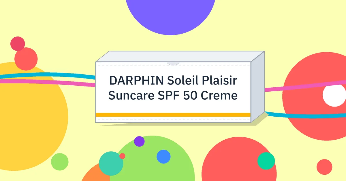 Symbolbild: Packung mit der Aufschrift DARPHIN Soleil Plaisir Suncare SPF 50 Creme (PZN 11017802) – Verfügbarkeit und Bezug in Apotheken in Frankfurt am Main