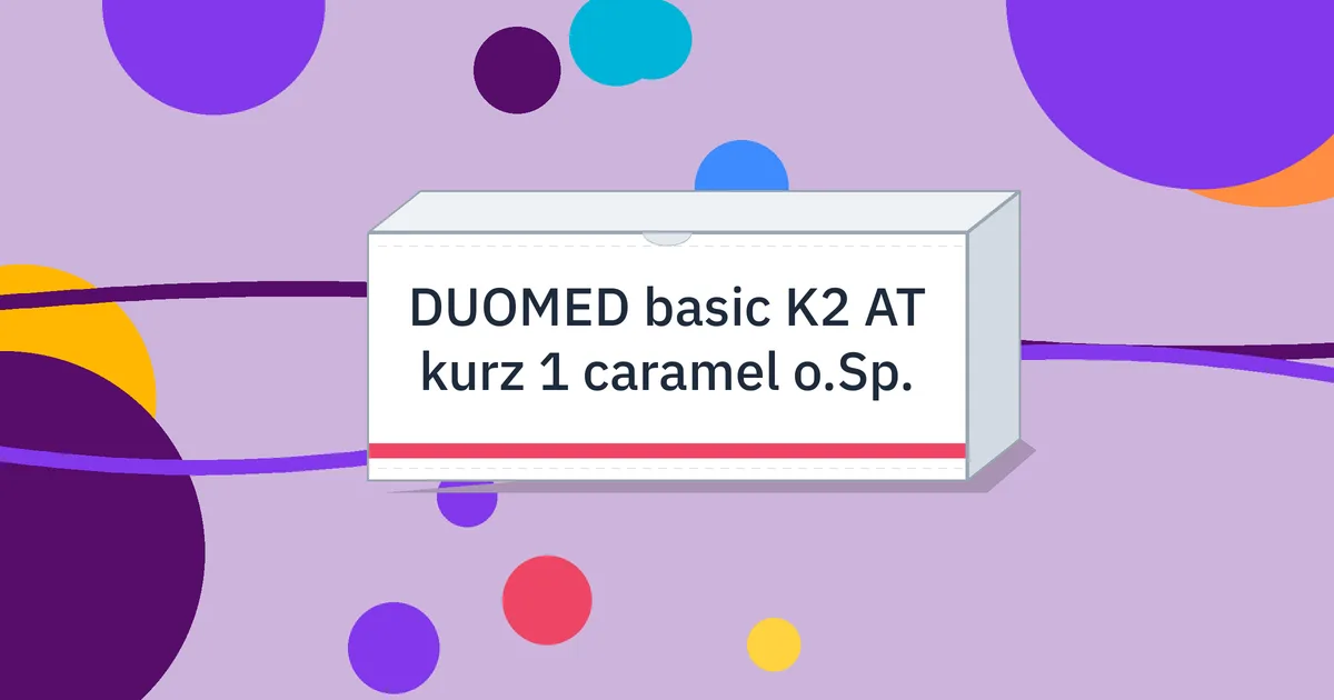 Symbolbild: Packung mit der Aufschrift DUOMED basic K2 AT kurz 1 caramel o.Sp. (PZN 20906240) – Verfügbarkeit und Bezug in Apotheken in Frankfurt am Main
