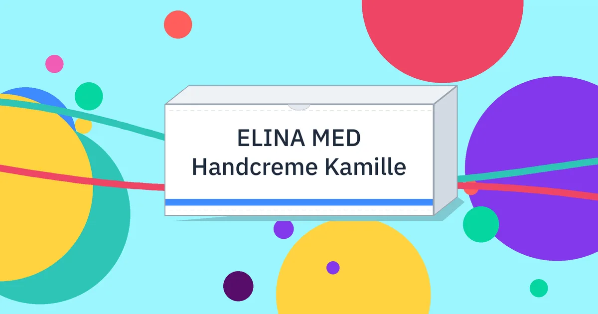 Symbolbild: Packung mit der Aufschrift ELINA MED Handcreme Kamille (PZN 12671722) – Verfügbarkeit und Bezug in Apotheken in Frankfurt am Main